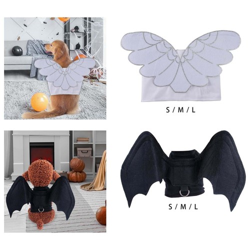 Halloween Pet Wing Cosplay Apparel for Puppy Party Small Dogs and Cat ...