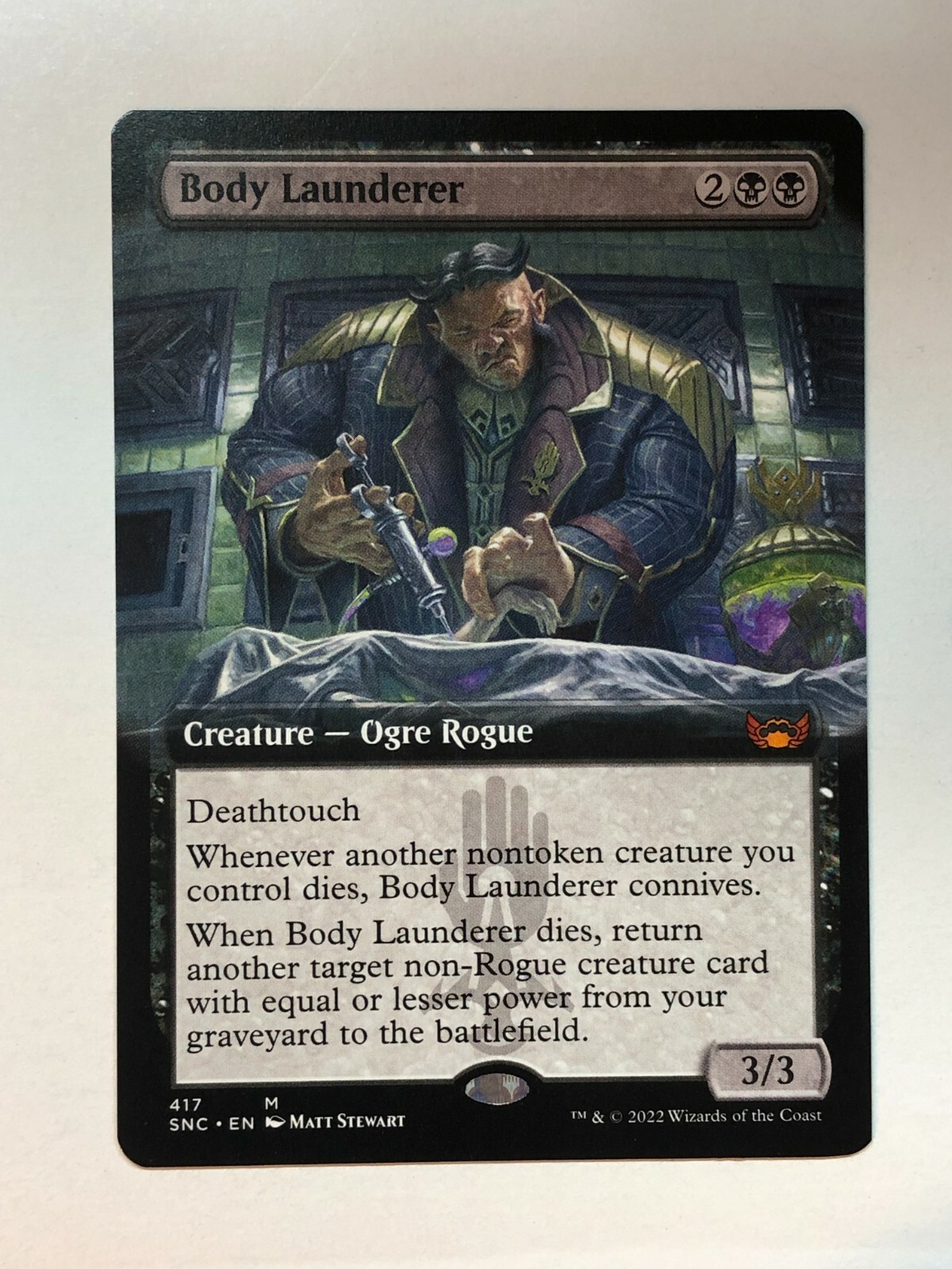 MTG Streets of New Capenna Body Launderer (Extended Art) 417 NM/M | eBay