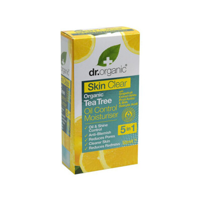 DR. ORGANIC Skin Clear Organic Tea Tree Oil Control Moisturiser 50ml | eBay