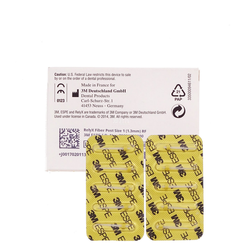 Bid 3M ESPE Dental RelyX Fiber Post Size 1 (1.3mm) Yellow 10 piece pack ...