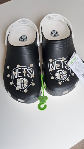 CROCS NBA Brooklyn Nets Classic Clogs. US mens 9/womens 11. NEW. | eBay ...