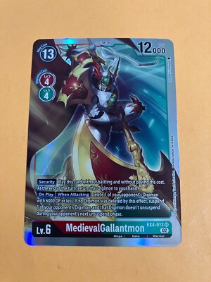 MedievalGallantmon EX4-013 SR Digimon CCG | Alternative Being Near Mint ...