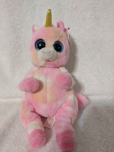 Ty Beanie Boos 6 in tall Pink Skylar Unicorn Bean Bag Plush Stuffed ...