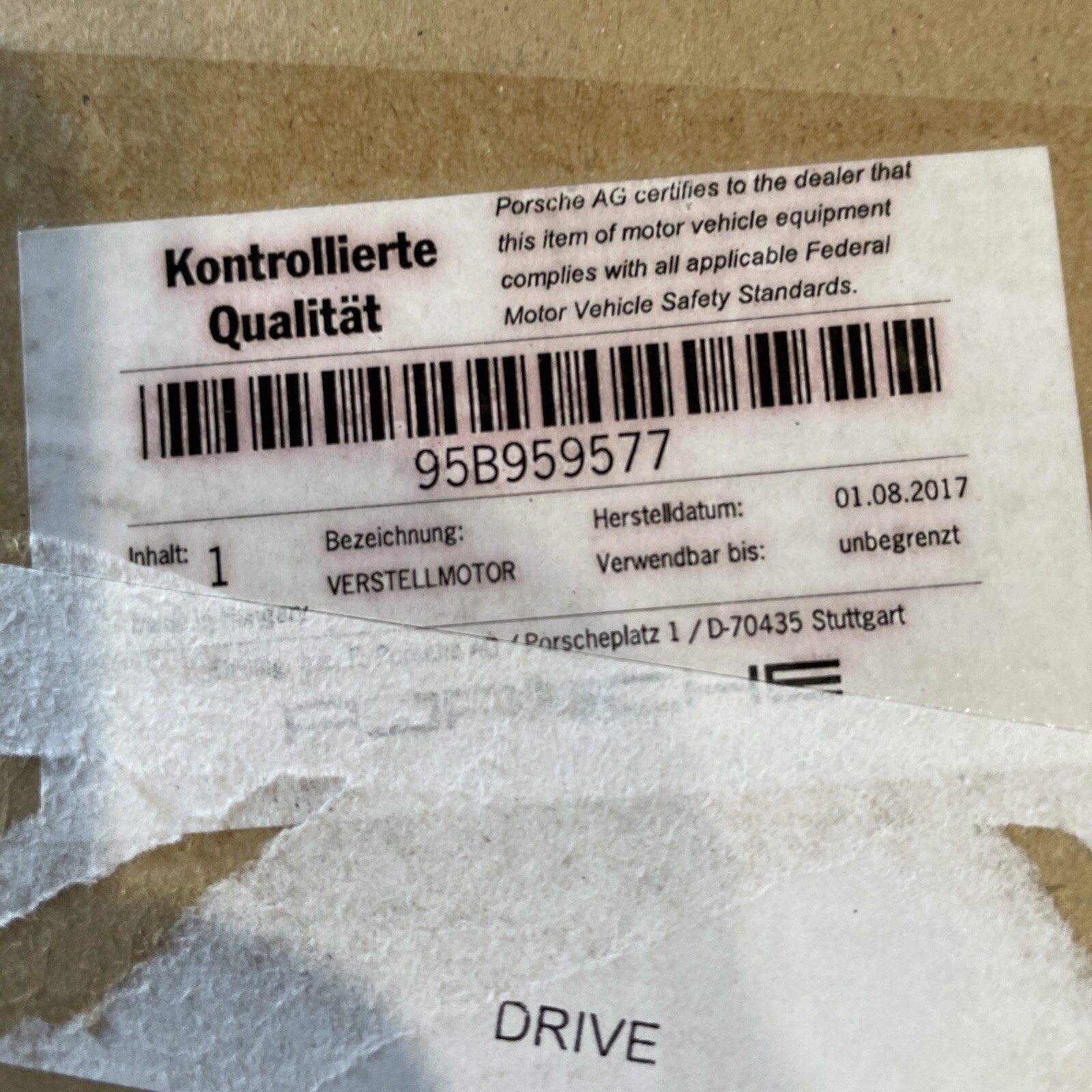 PORSCHE MACAN MIRROR SWIVEL MOTOR 2015 2016 2017 2018 95B959577 OEM | eBay