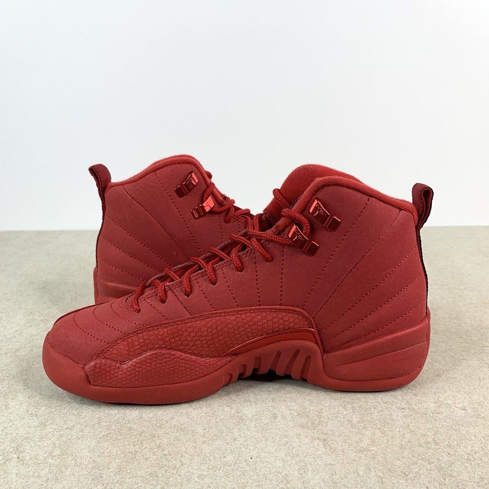 Air Jordan 12 Triple Red GS 4.5Y / Womens 6 B-grade* Missing Lid 153265 ...