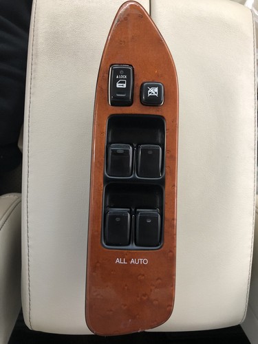 LEXUS LX470 DRIVER FRONT DOOR MASTER WINDOW CONTROL SWITCH w/ WOOD TRIM ...