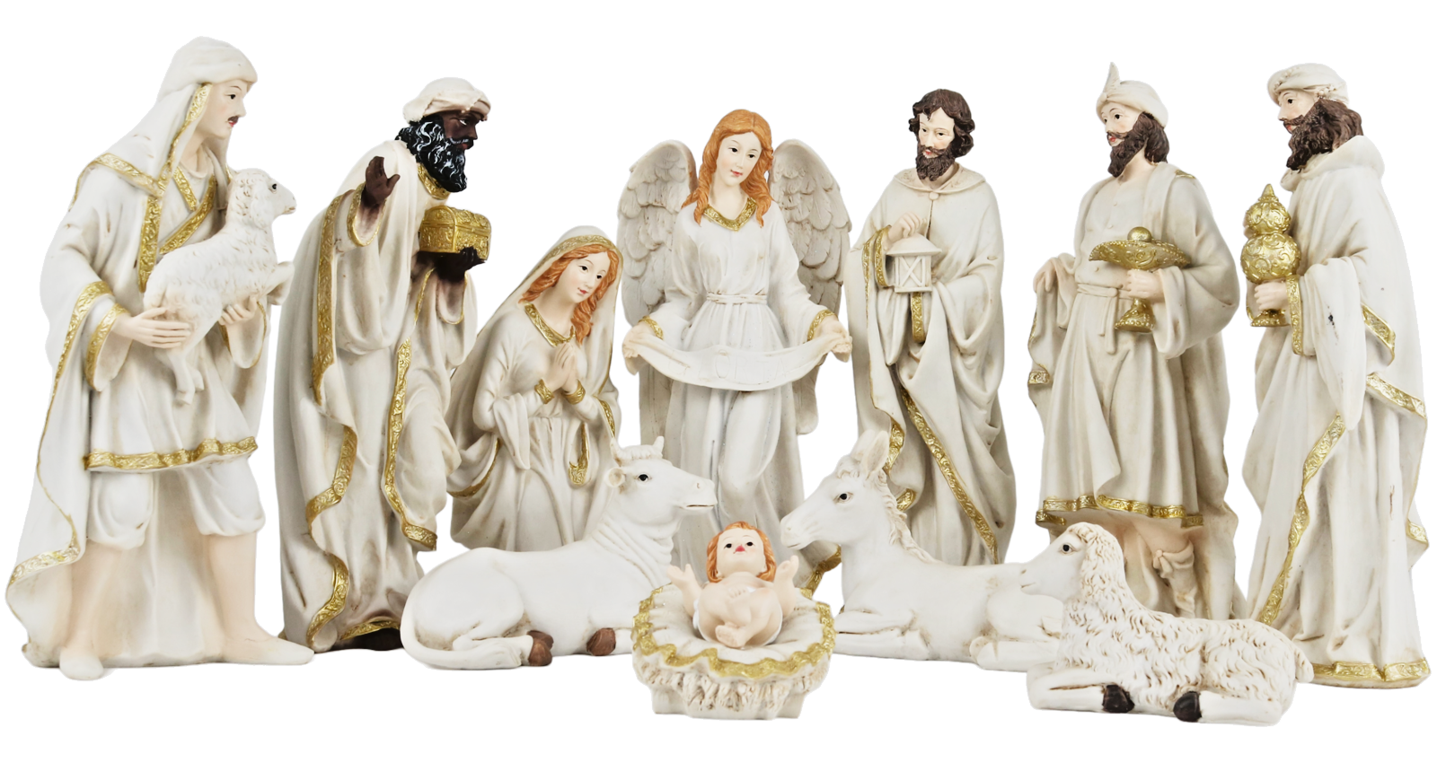 Ivory Nacimiento Navideño Set De 11 Pcs Christmas Nativity Scene 12 ...