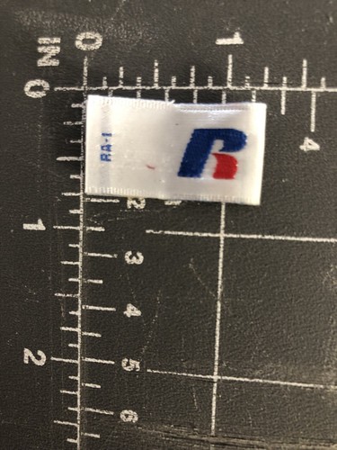 Russell Athletic Logo Patch Tag Letter R Eagle Head Red White Blue ...