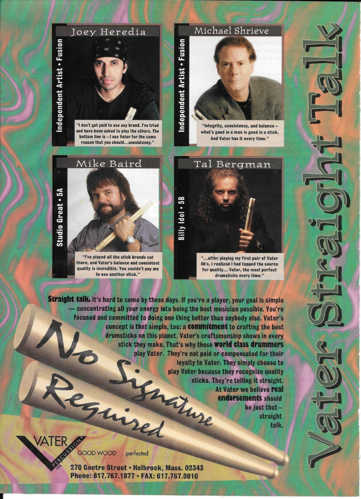 Vater Percussion - Joey Heredia / Michael Shrieve / Mike Baird - 1995 ...