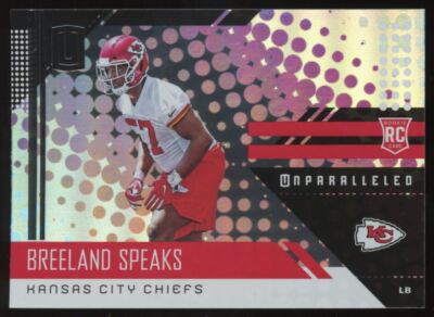 2018 PANINI UNPARALLELED #260 BREELAND SPEAKS RC | eBay