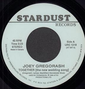 Joey Gregorash / Hag - Together/Homecoming - Used Vinyl Record 7 inch ...