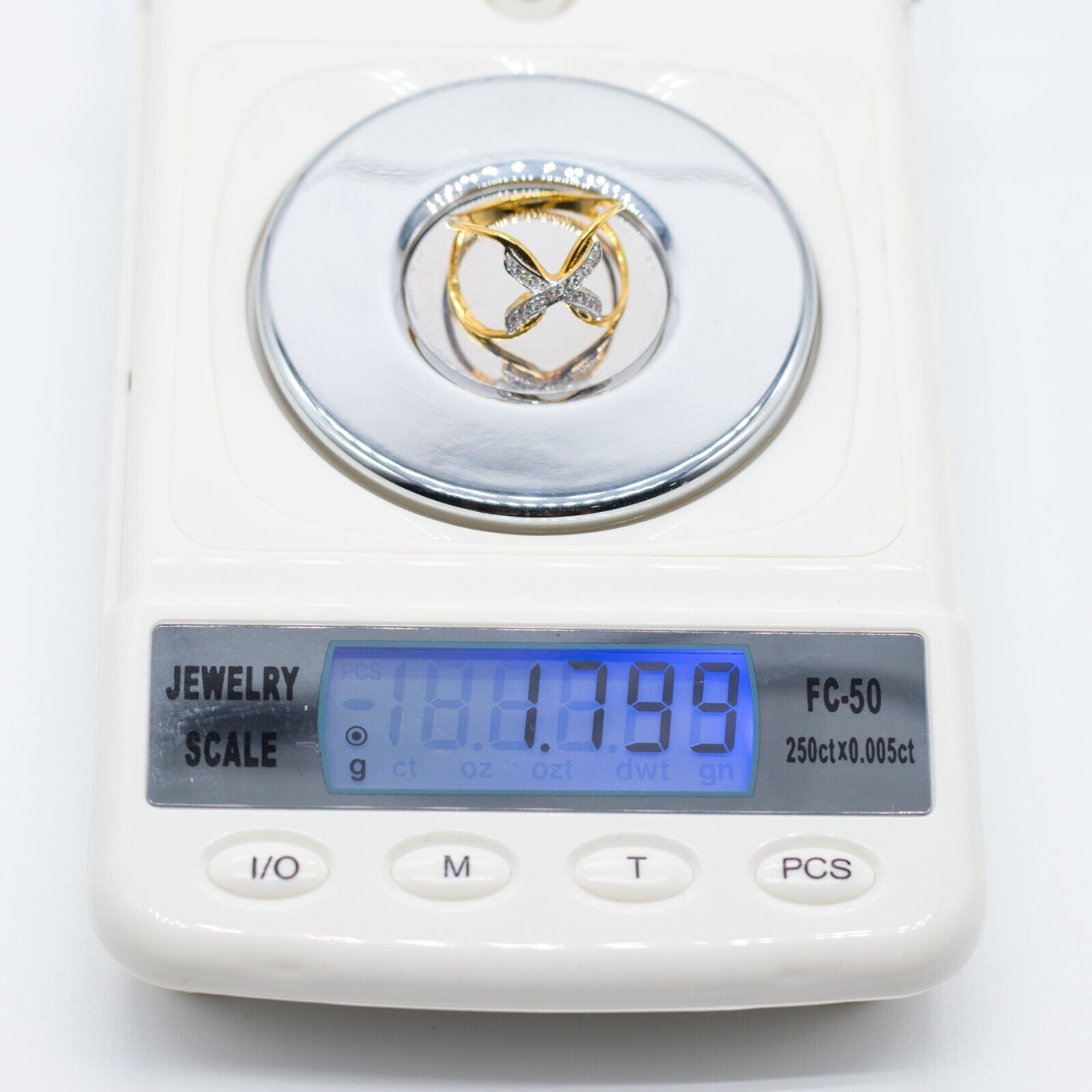 X ring 9k yellow gold genuine diamond 375 9ct ME594 | eBay