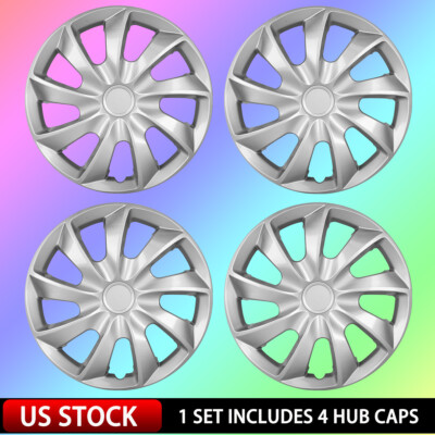 16" Set of 4 Wheel Covers Rim Trim Rings Hub Caps fit R16 Tire & Steel ...