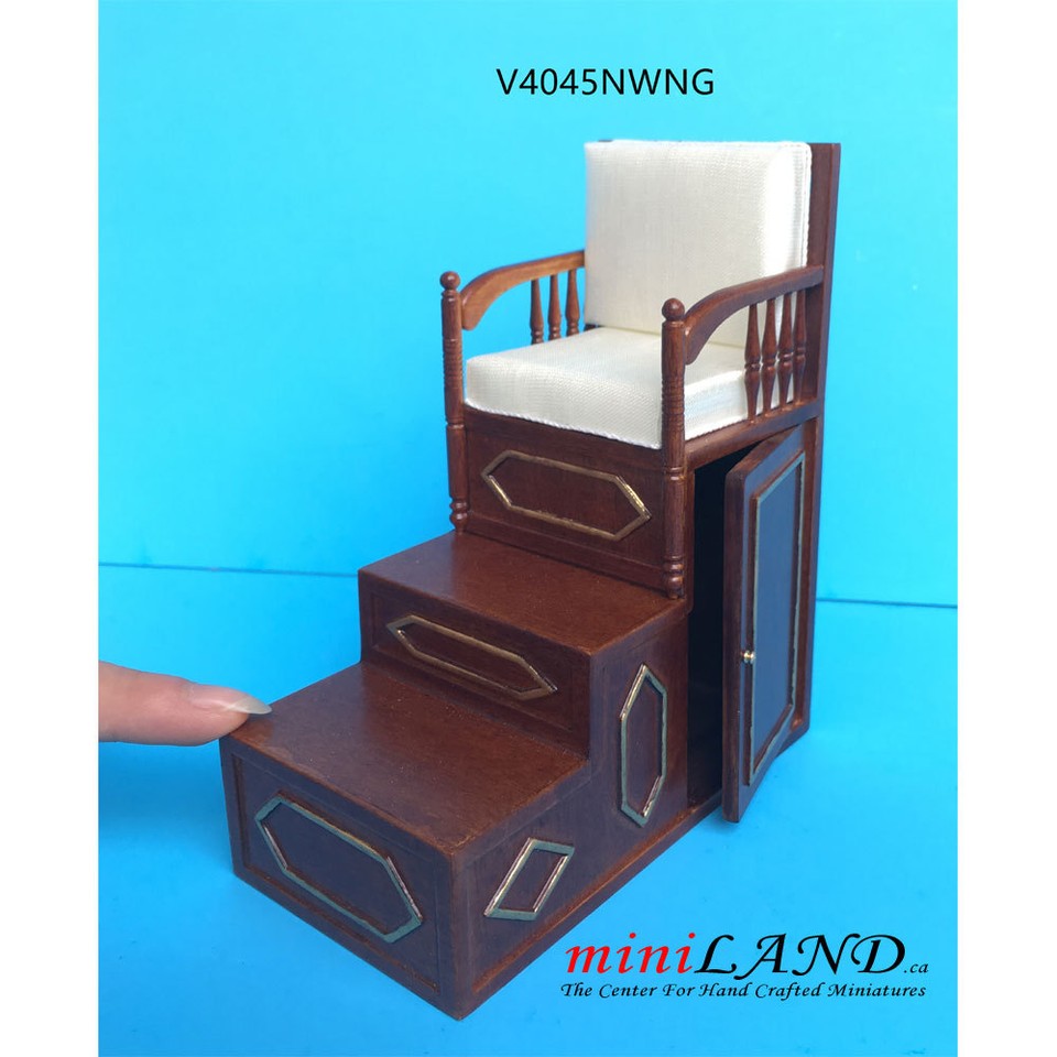 Miniature pulpit Minbar steps chair mimber mosque imam for dollhouse 1: ...