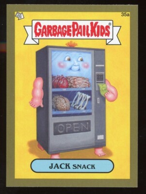 JACK SNACK 2013 Garbage Pail Kids GPK Minis GOLD BORDER SSP SHORT PRINT ...