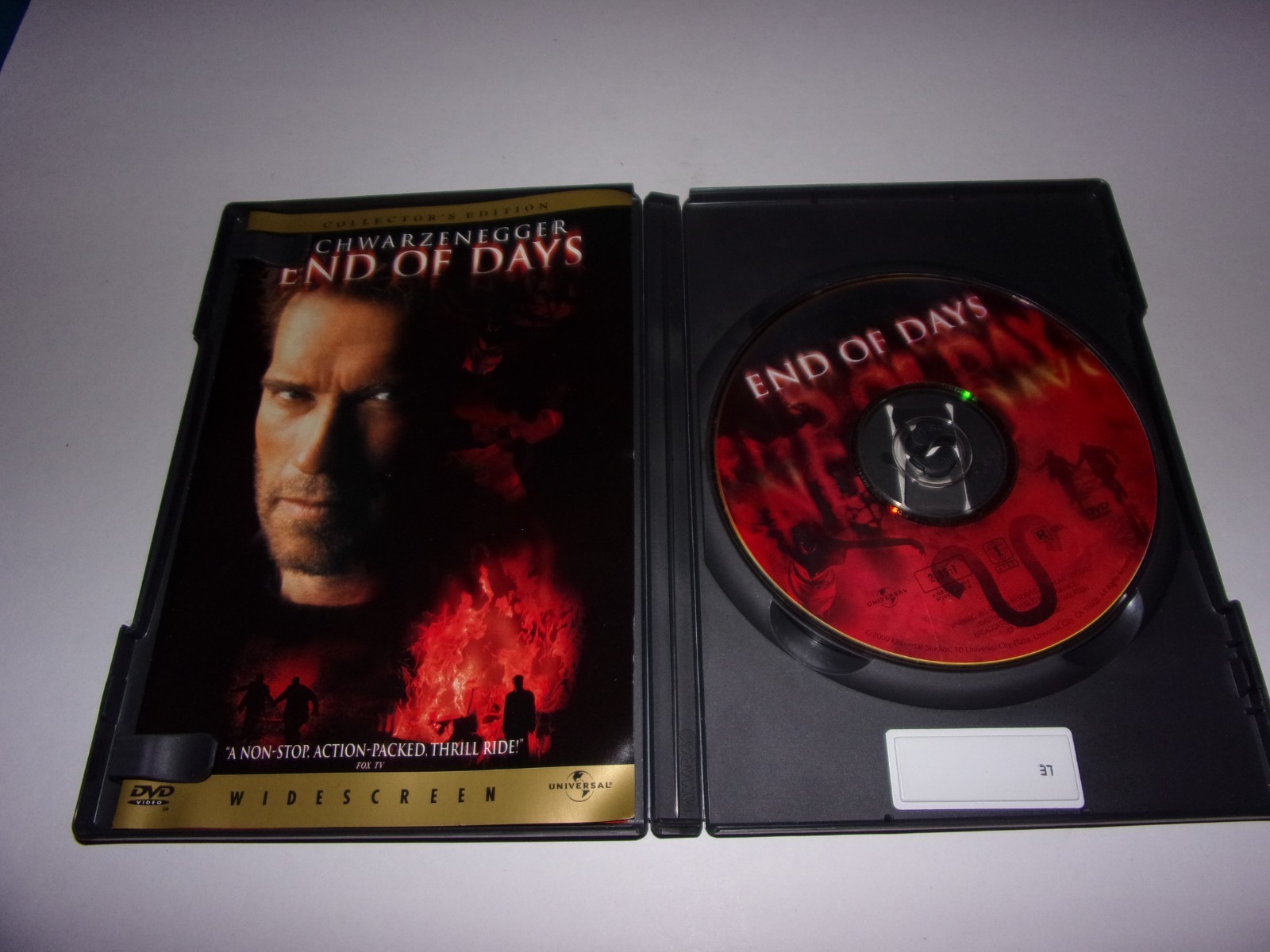 End of Days (DVD, 2000, Anamorphic Widescreen) Arnold Schwarzenegger ...