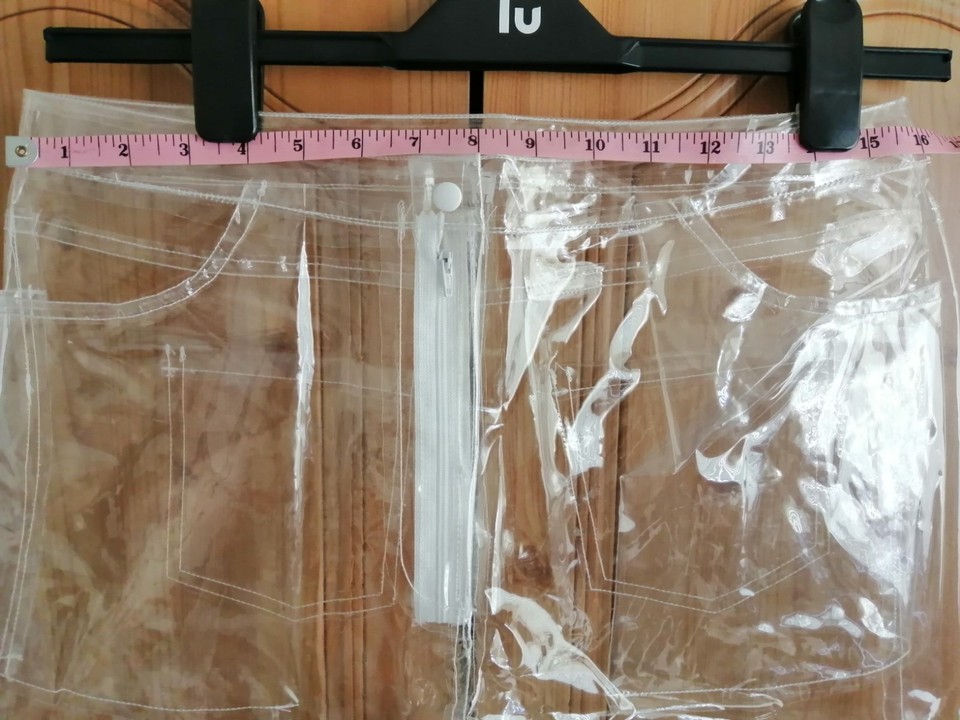 Plastic Vinyl Transparent clear Jeans Pants, Noisy, creaky,32 Waist 30 ...