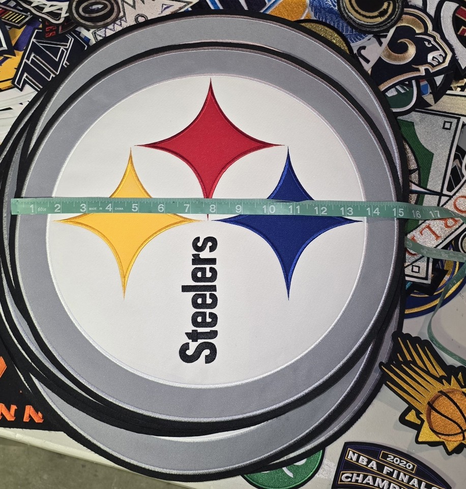 NFL Pittsburgh Steelers~LARGE 15" ~Embroidered Applique PATCH Jeff ...