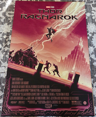 Thor Ragnarok Screen Print Matt Ferguson Artist Proof 84/175 Marvel | eBay