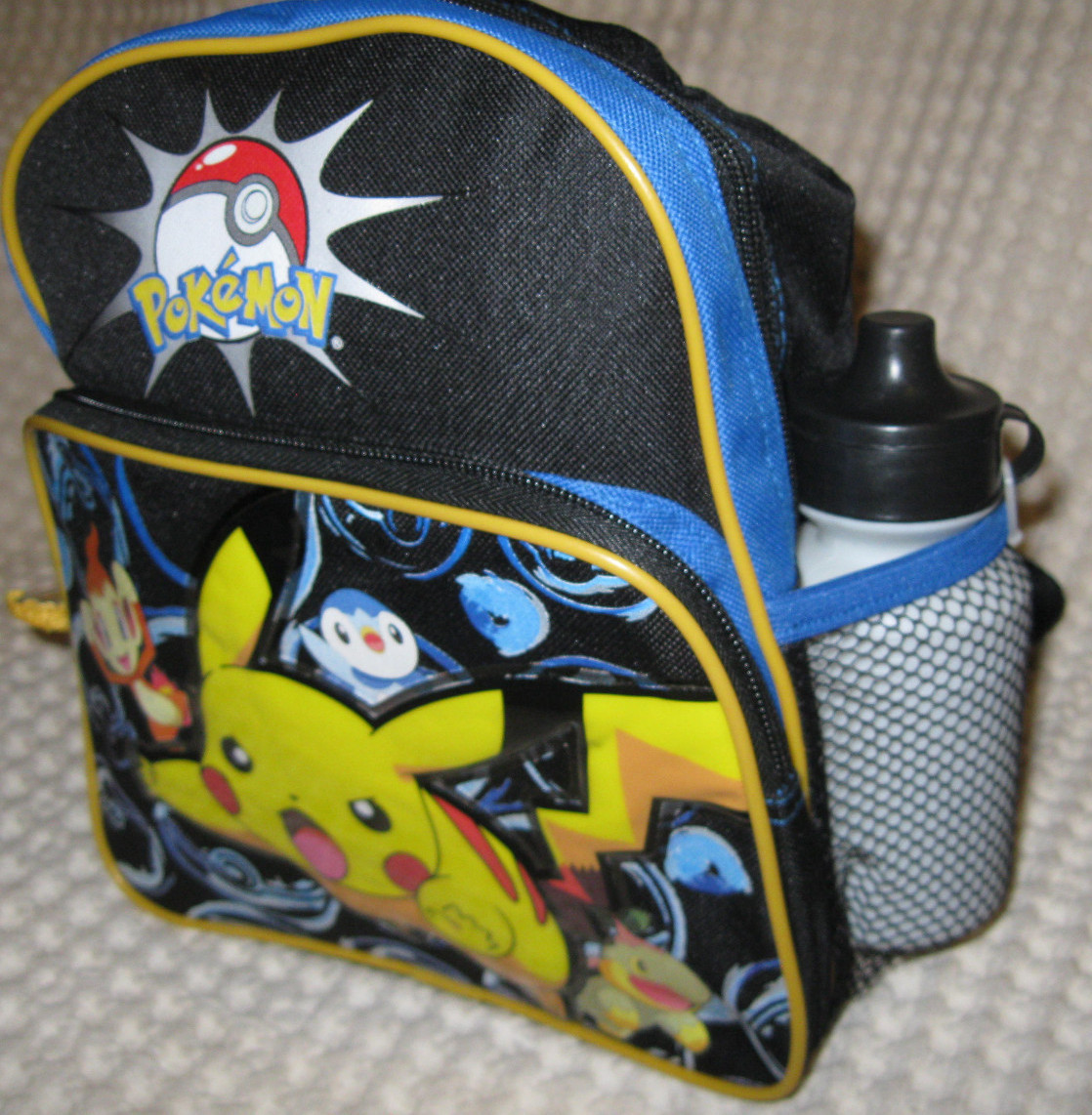 Kid Pokemon Pikachu&Friends School 10" Backpack Book Bag Water Bottle ...