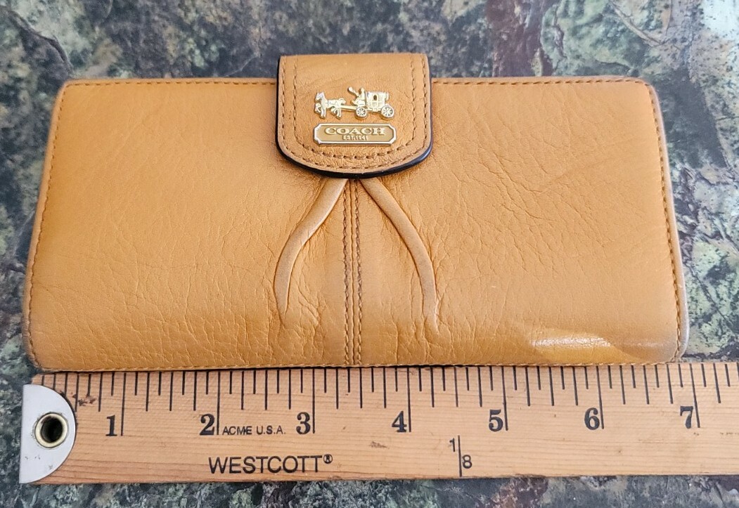 COACH Coach Madison Leather Slim Envelope Wallet Mu… - Gem