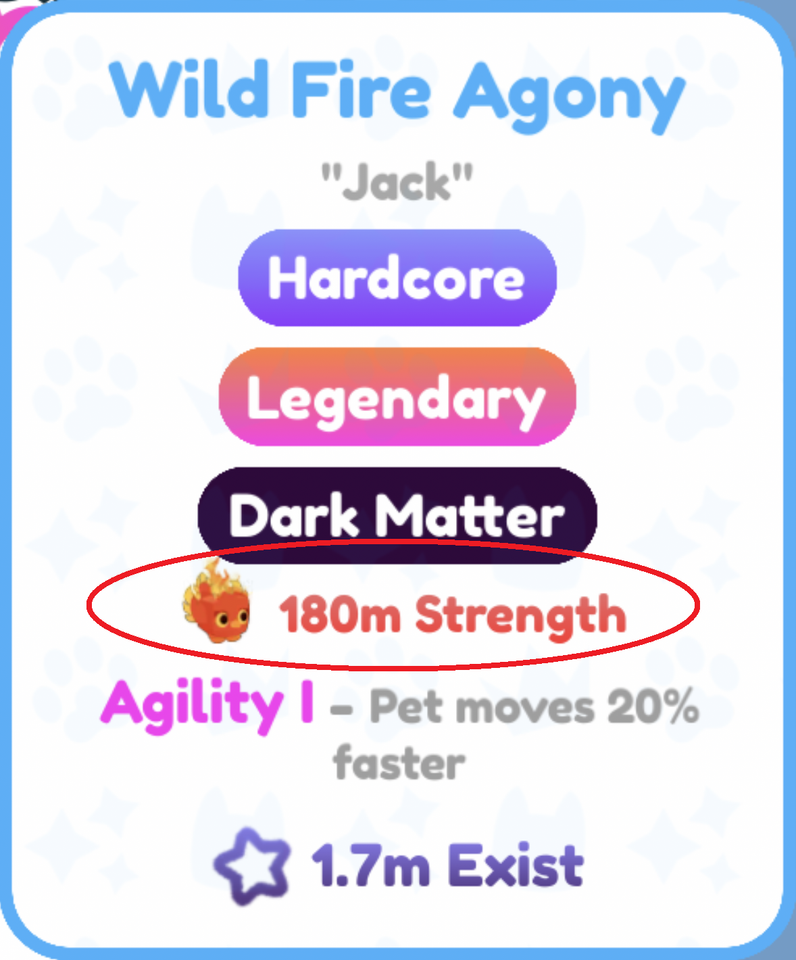 Hardcore HC DM Wild Fire Agony Pet Sim Simulator X PSX Roblox Dark ...