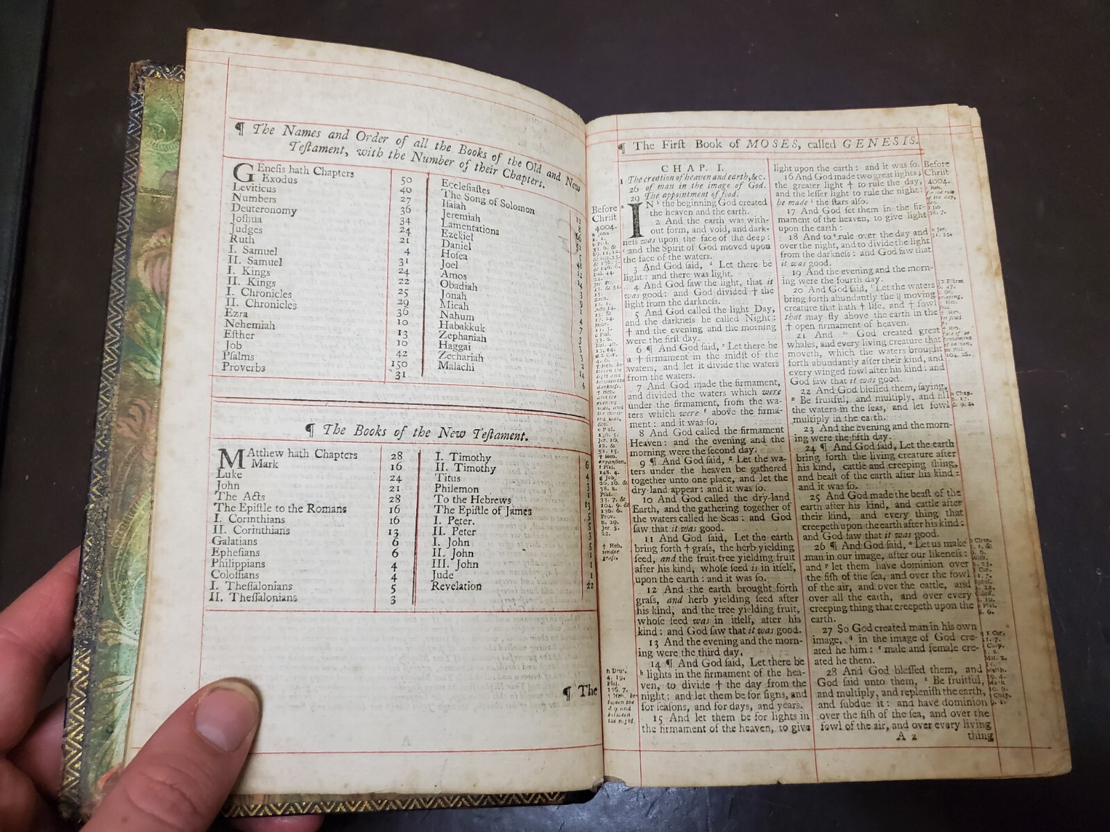 1751 KJV Holy Bible, Scottish Binding, Printed at Oxford by Thomas ...