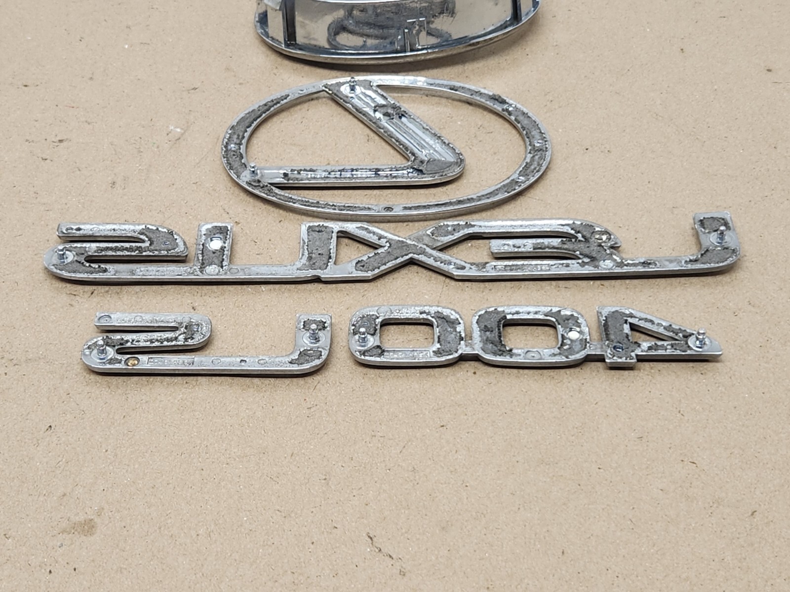 95 96 97 98 99 00 LEXUS LS400 FRONT HOOD REAR TRUNK EMBLEM LOGO BADGE ...