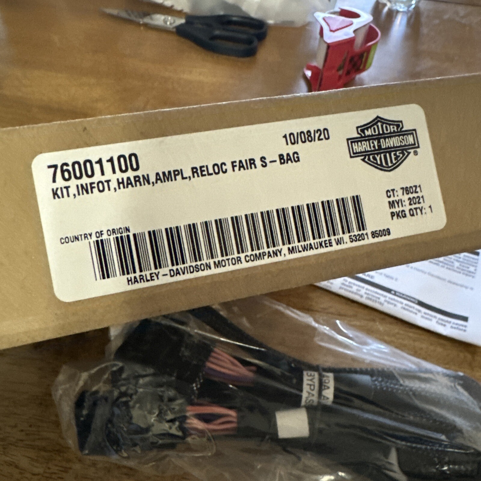 Harley-Davidson Audio Powered by Rockford CVO Model Wire Harness ...