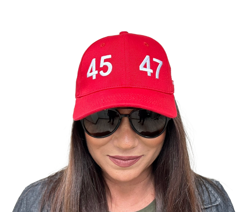 Trump Baseball Cap / Hat with 45-47 and Trump 2024 logo | eBay
