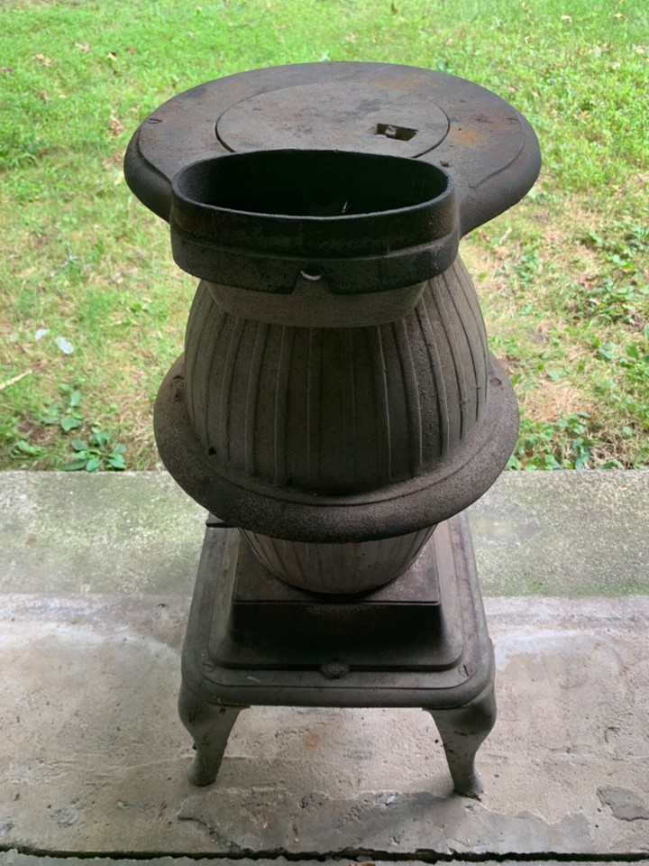 Antique SAM No 10 Pot Belly Stove/All origional/Pickup only! | eBay