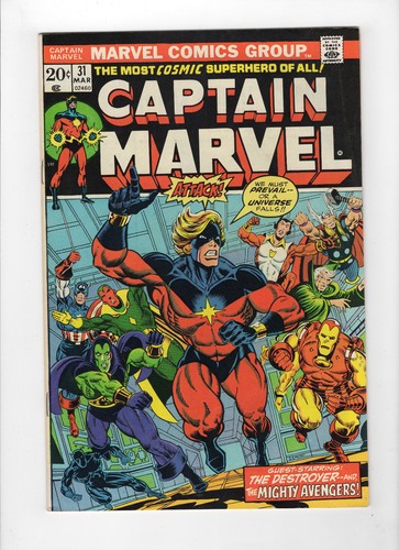 Captain Marvel #31 (Mar 1974, Marvel) - Very Fine | eBay
