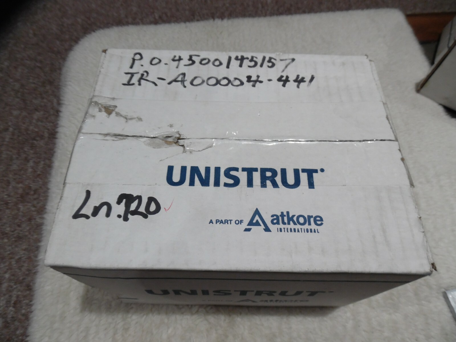 25 pc's UNISTRUT P1047-HG 5 Hole U FITTING 1 5/8 Inch Channel Width Box ...