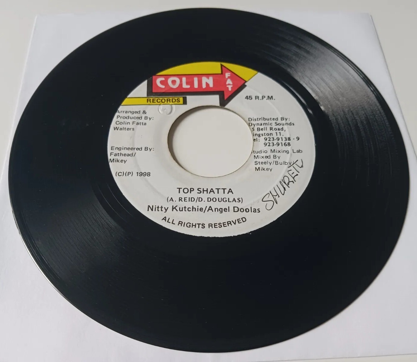 Nitty Kutchie & Angel Doolas - Top Shatta / Shatta Version 45 - 1999 ...