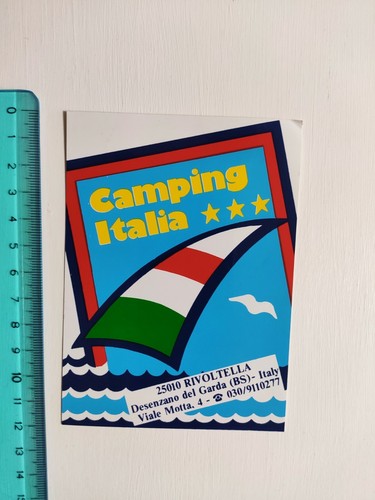 Adhesive Camping Italy Handgun Sticker Autocollant Vintage 80s Original ...