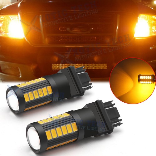 3000K Turn Signal Light 3157 3157A LED Bulb For Ford F150 F250 F350 ...