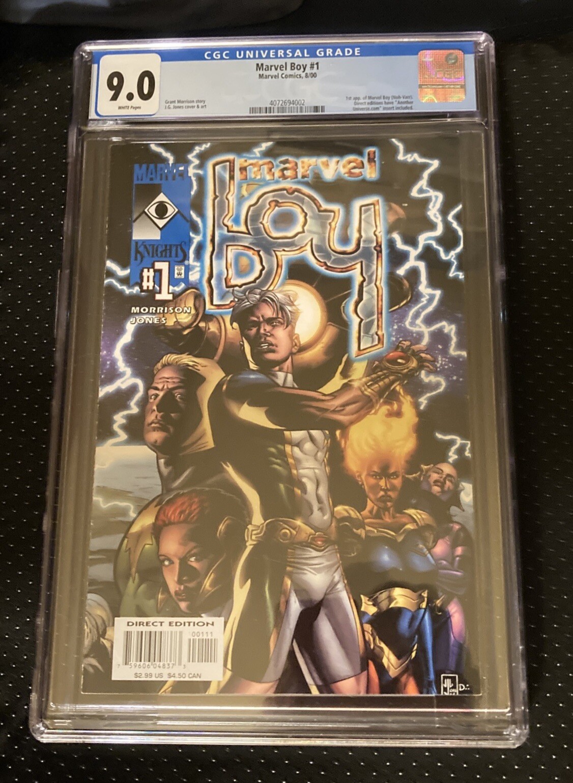 Marvel Boy #1 CGC 9.0 MCU 1st Noh-Varr 2000 Grant Morrison VF/NM JG ...