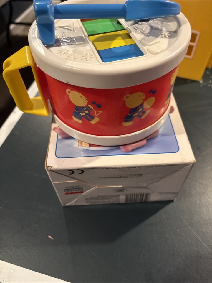 Vintage Fisher Price Mint In Box #421 Xylo Drum 1992 Red Version Baby ...