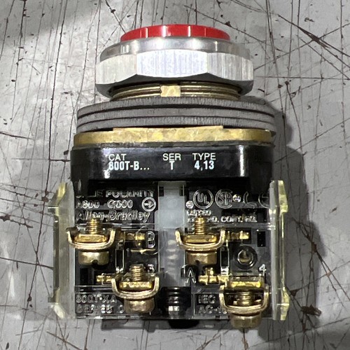 🔥Allen Bradley 800T-B6A Red Push Button Type 4,13, NEW, Free shipping ...