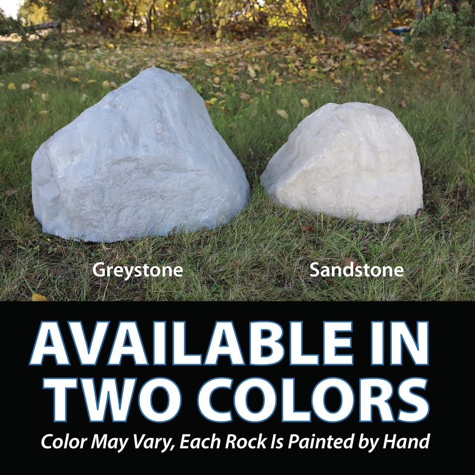 CrystalClear TrueRock Small Faux Rock Cover Sandstone for Outdoor ...