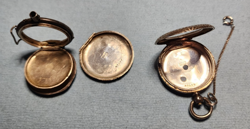 Antique .935 Silver Pocket Watch Cases Only 28 grams Scrap | eBay