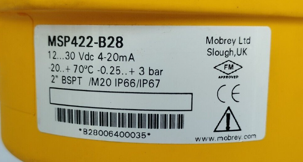 1pc MSP422-B28 Mobrey Ultrasonic Level Transmitter - New | eBay