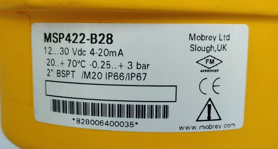 1pc MSP422-B28 Mobrey Ultrasonic Level Transmitter - New | eBay