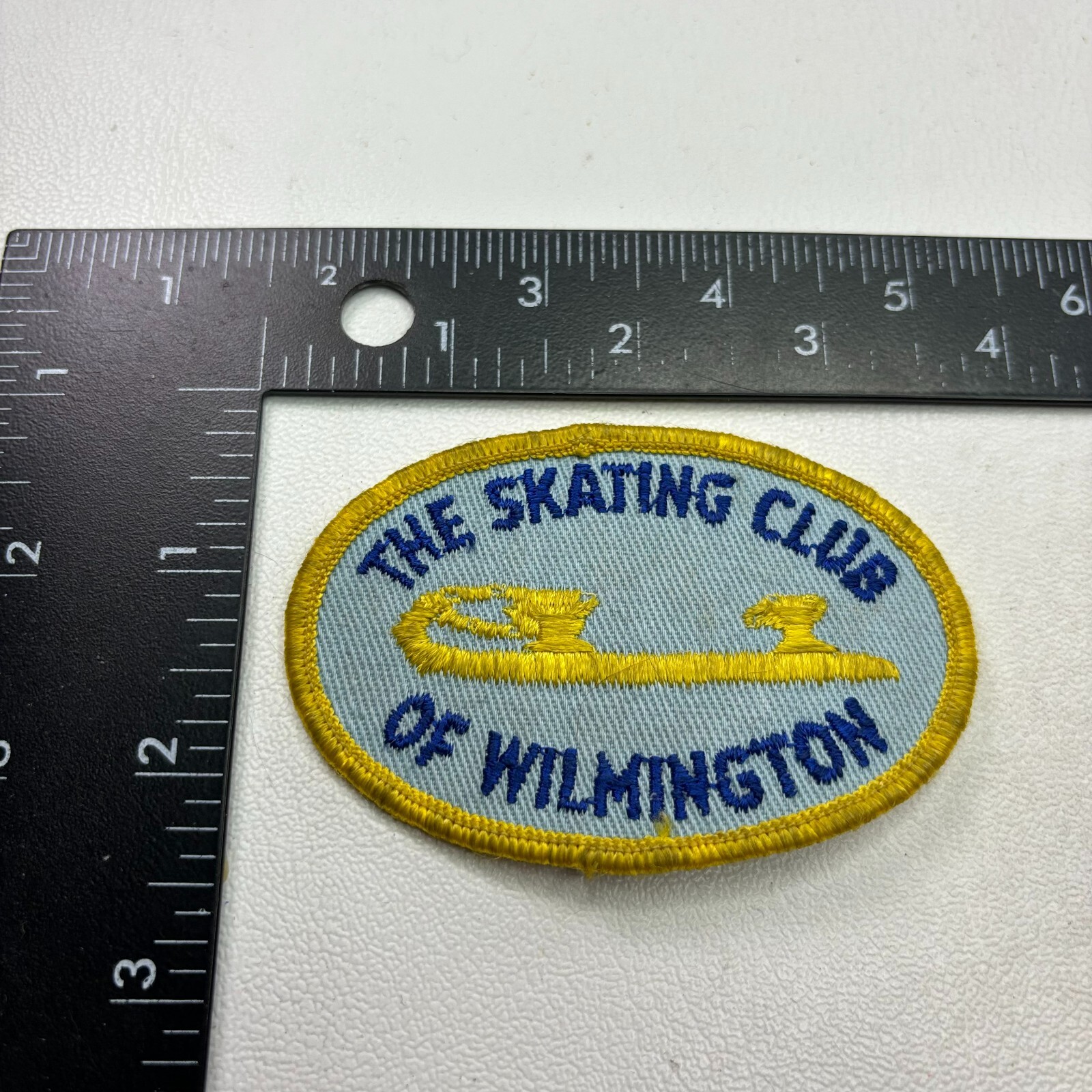 Vintage ICE FIGURE SKATING THE SKATING CLUB OF WILMINGTON Patch 44MY | eBay