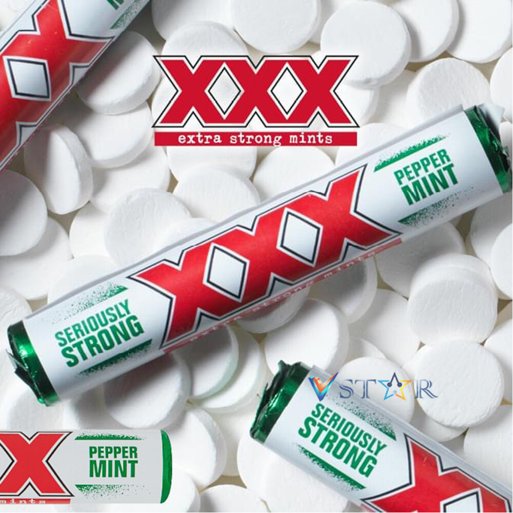 Seriously XXX Extra Strong Mints 40.5g Rolls Peppermint Flavour Kids ...