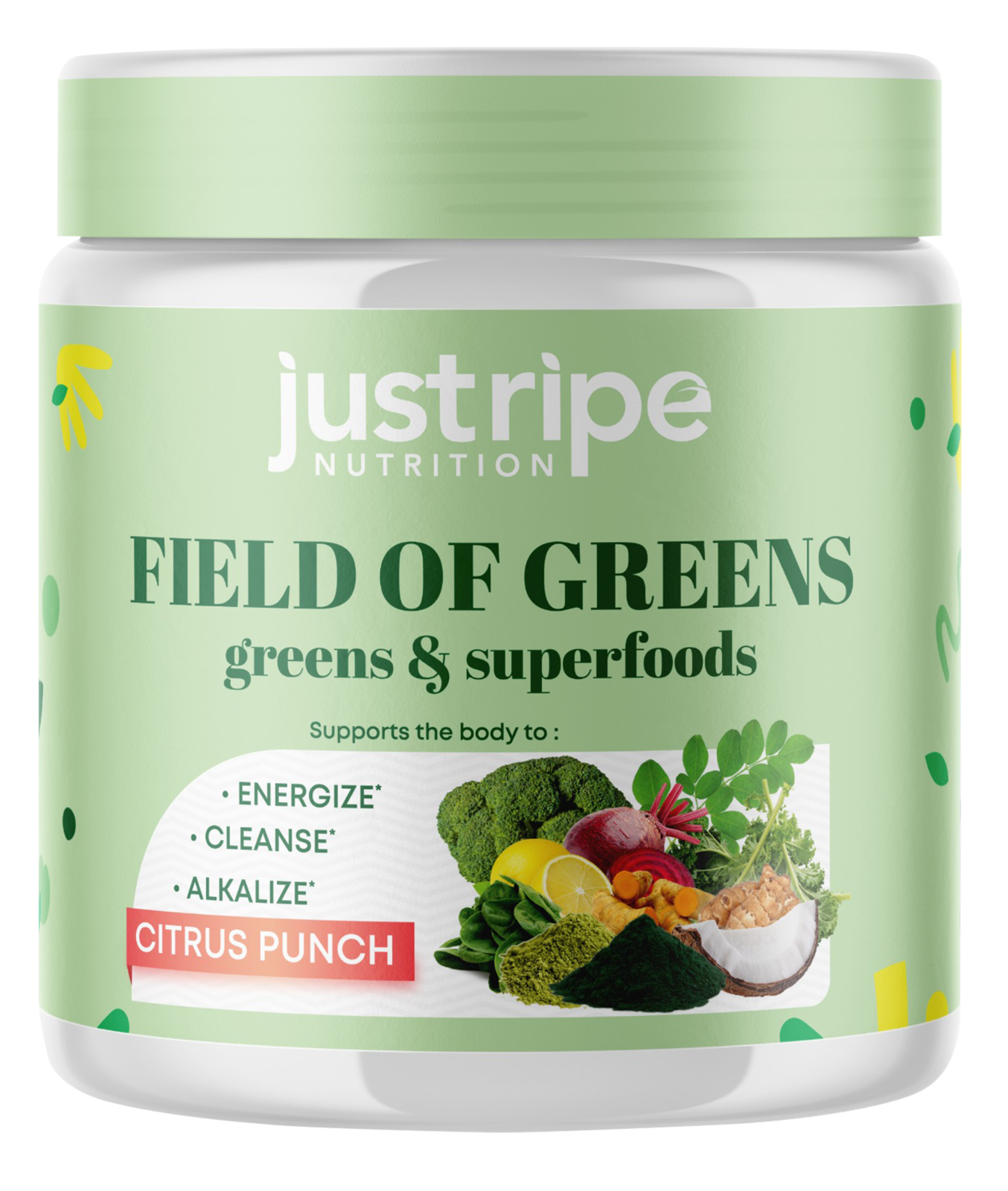 Just Ripe Field of Greens - Super Greens Powder Smoothie Mix for Boost ...