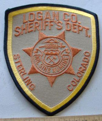 LOGAN COUNTY SHERIFF COLORADO POLICE FABRIC PATCH | eBay
