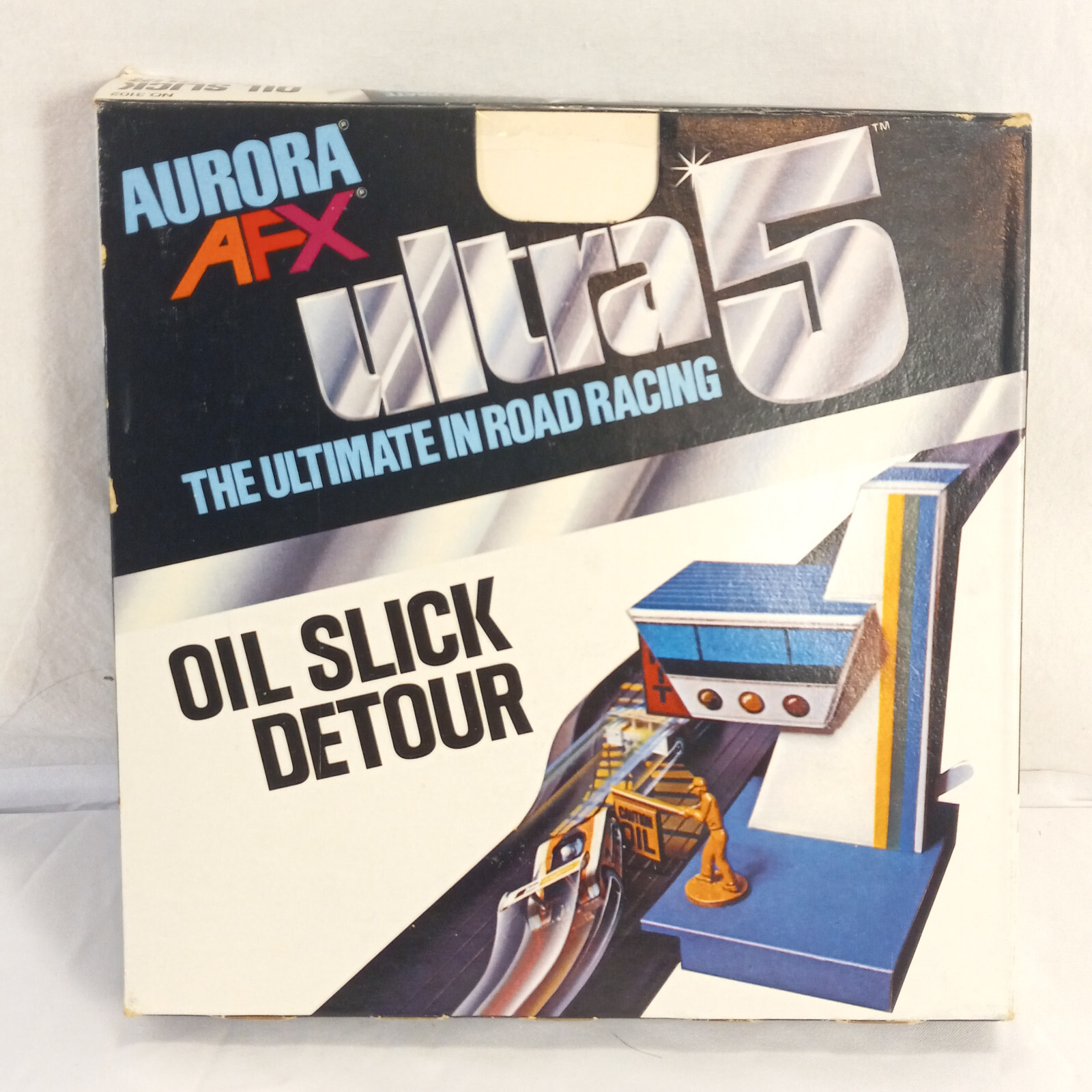 Vintage 1977 Aurora AFX Ultra 5 Oil Slick Detour 3102 Slot Car Track ...