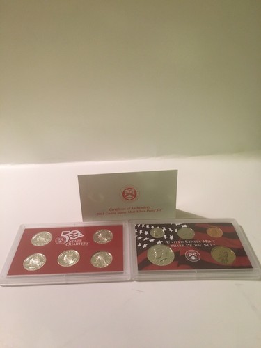 2001 United States Mint Silver Proof Set- Complete w/ Box and COA | eBay