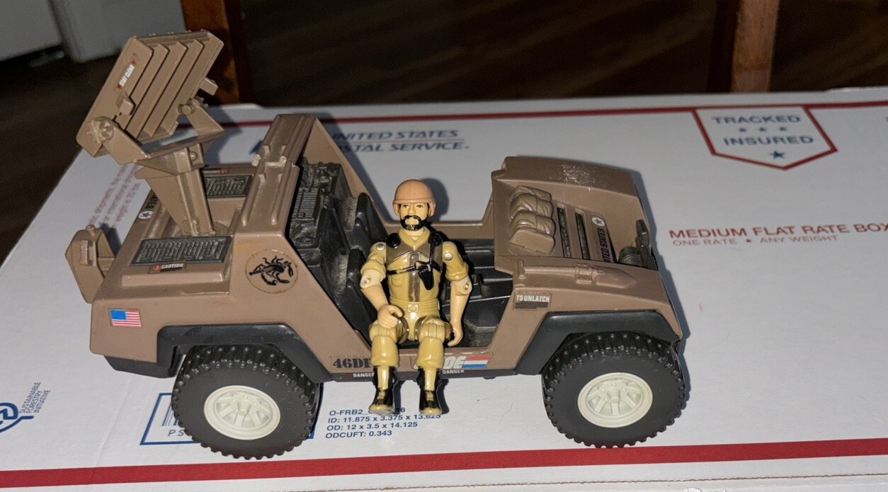 1984 Vintage G.I. Joe Hasbro GI Joe Desert Vamp Mark II MK2 W/ Clutch ...
